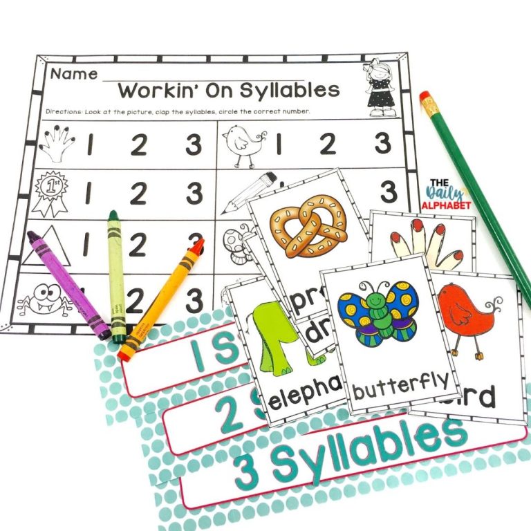 4 Ways to Develop Syllable Awareness - The Daily Alphabet