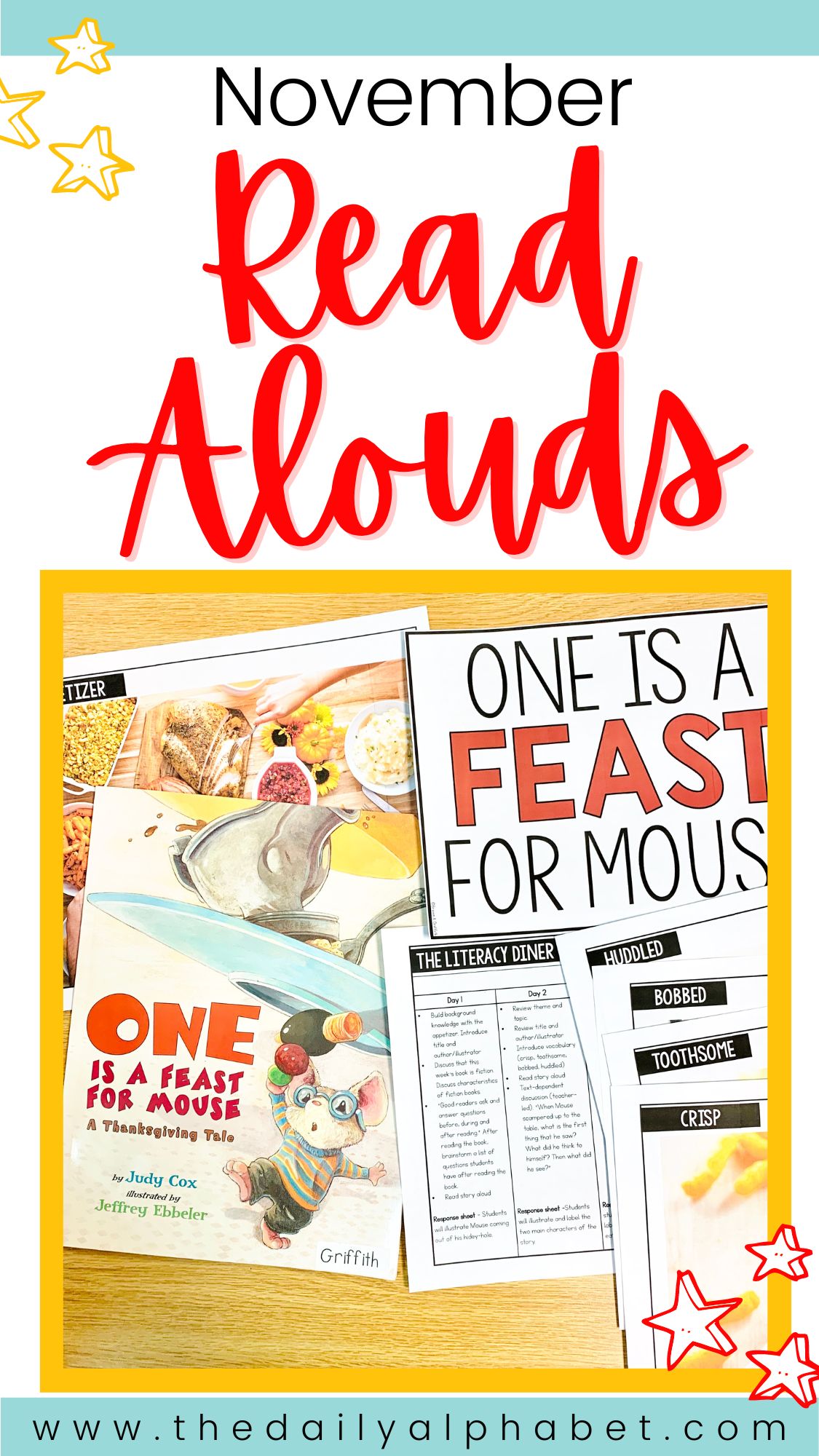 November Read Alouds for Kindergarten - The Daily Alphabet