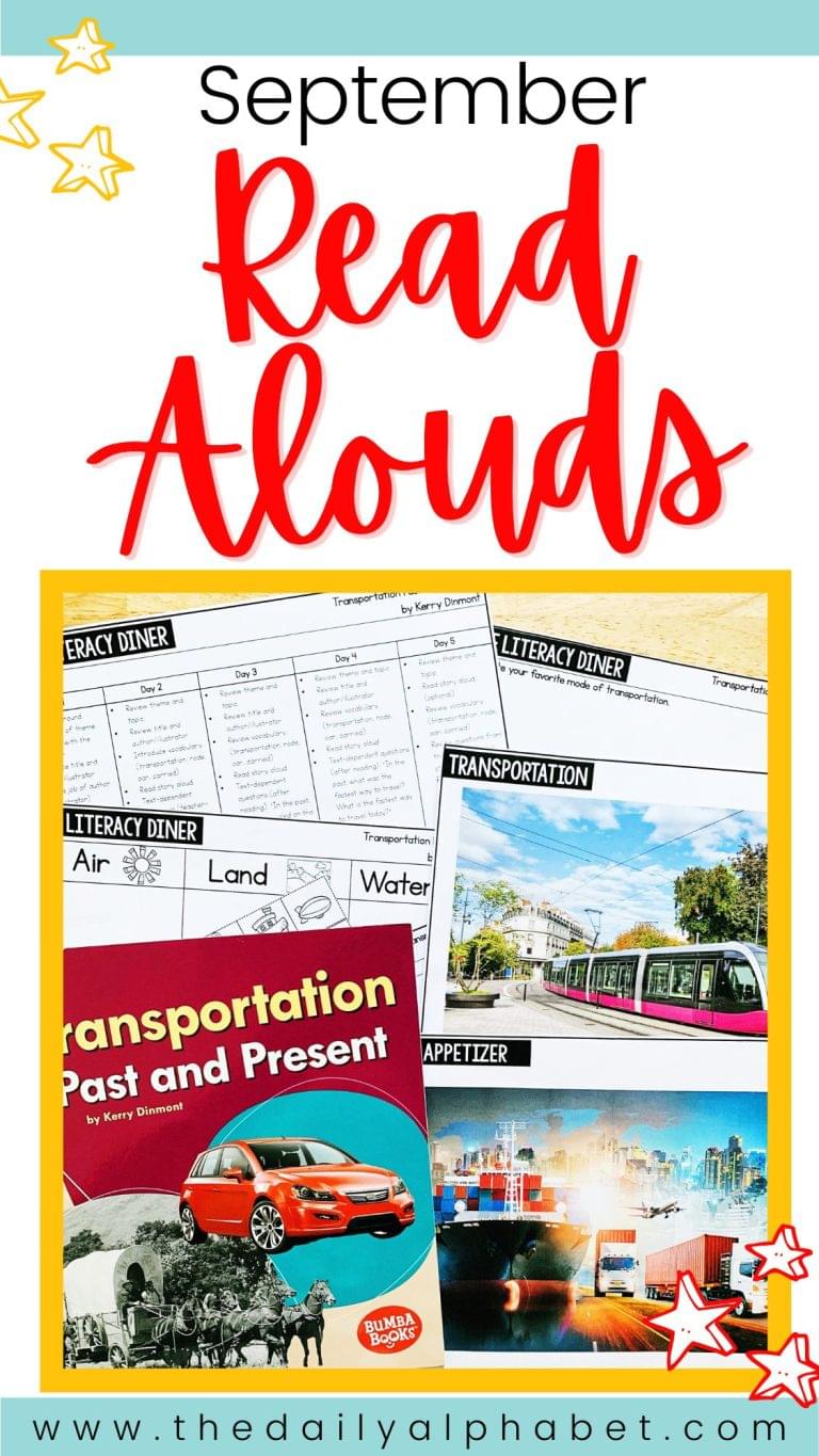 4 September Read Alouds for Kindergarten - The Daily Alphabet